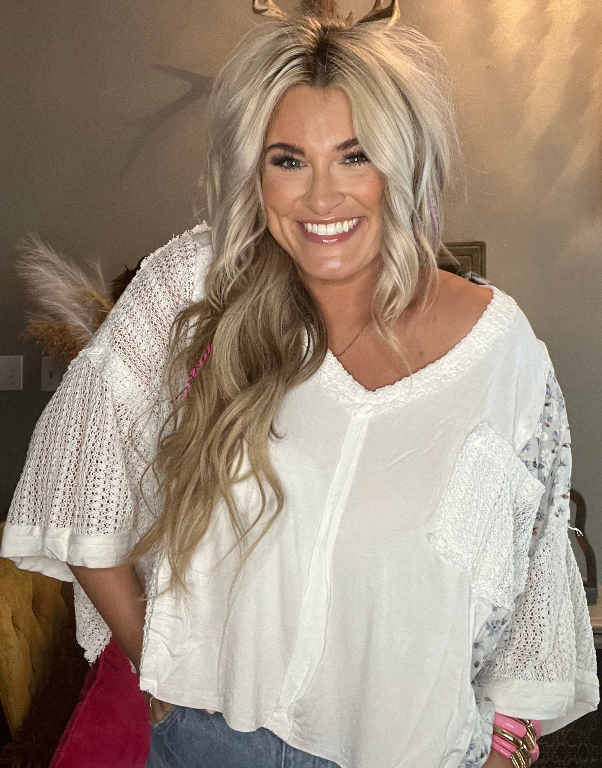 Floral Crochet Top [White] – KIR KIR'S COUTURE